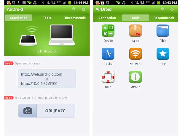 EarthAndroidAndroid device with Airdroid - EarthAndroid