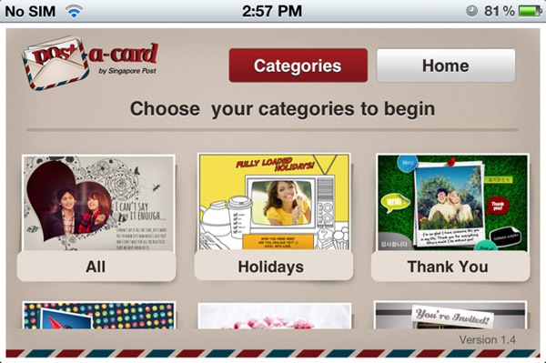EarthAndroidPost-A-Card App Launched For Android By SingPost - EarthAndroid