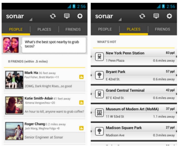 EarthAndroidSonar: Friends Nearby - EarthAndroid