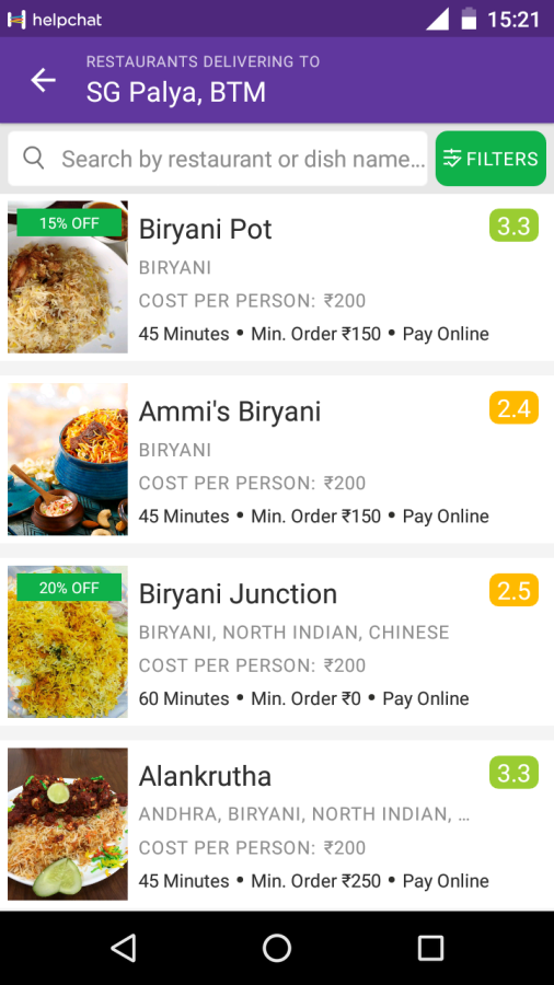 EarthAndroidHelpchat & Zomato joined hands to make your food ordering ...