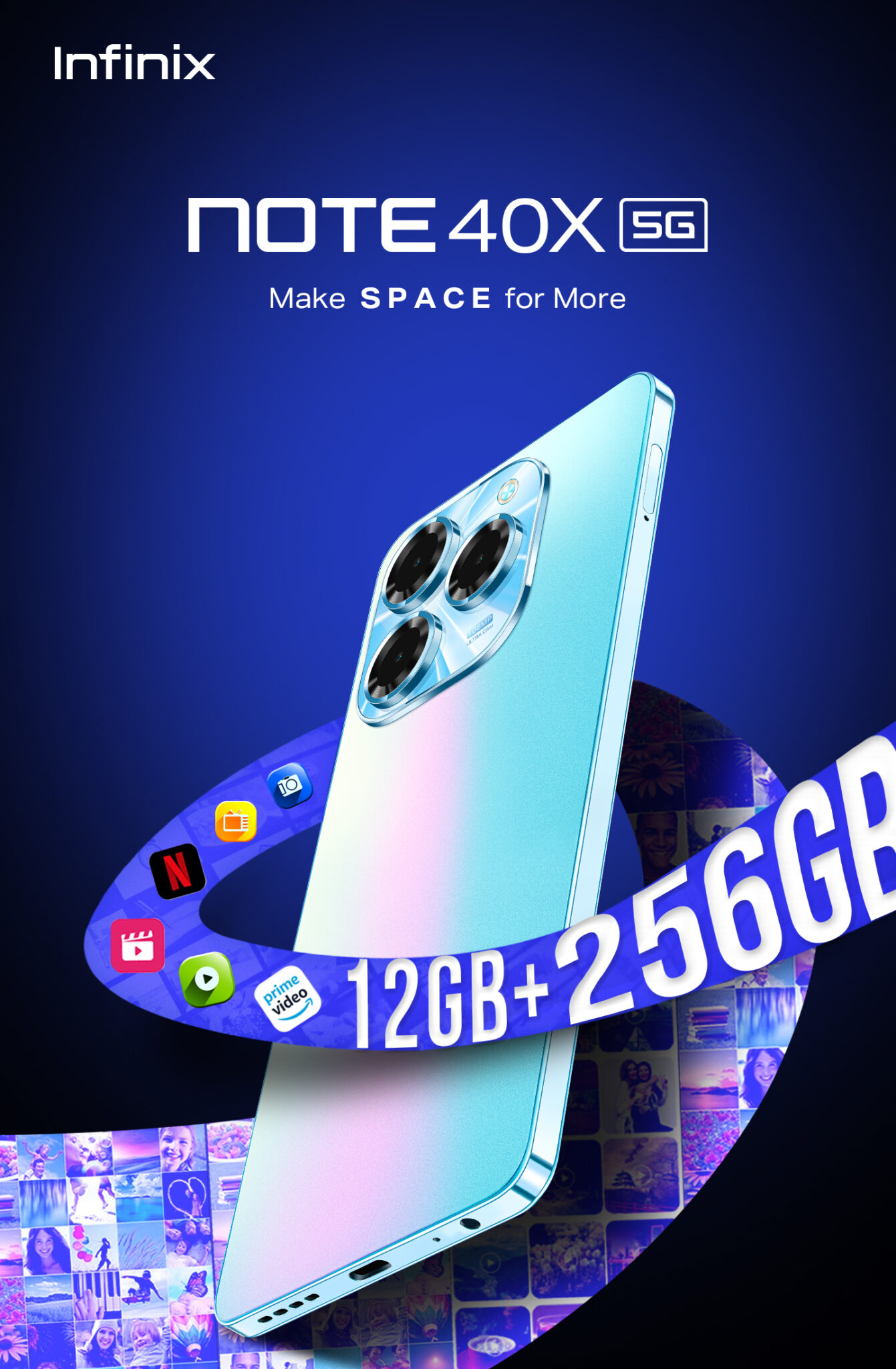 EarthAndroidInfinix NOTE 40X 5G Smartphone with 12GB + 256GB and 108MP ...